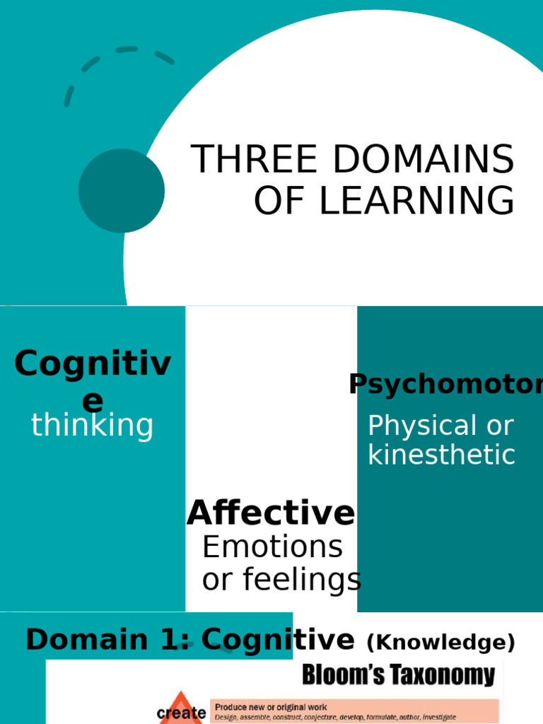 Three Domains of Learning Explained | PDF
