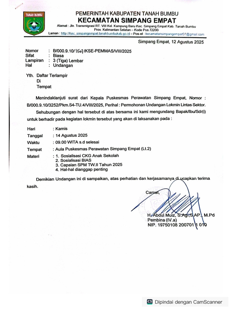 Lokmin Simpang Empat 14 Agustus 2025 | PDF