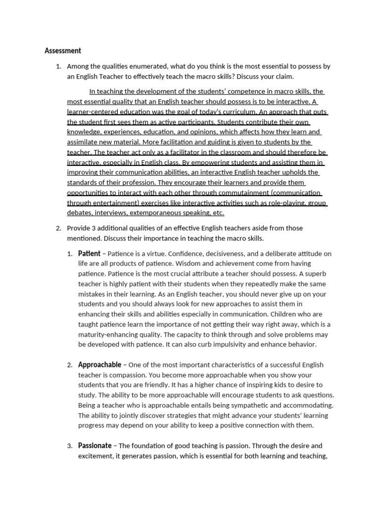 EL107 Module 8 - Assignment | PDF | Teachers | Learning