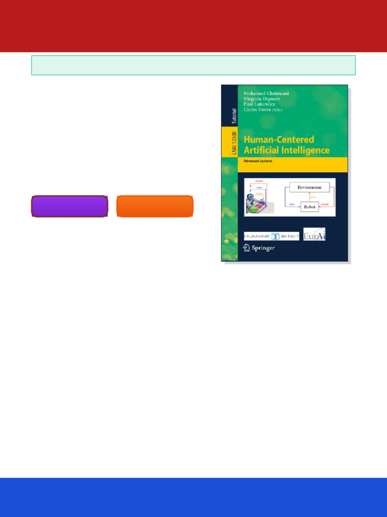 Human Centered Artificial Intelligence Advanced Lectures 1st Edition Mohamed Chetouani all ...