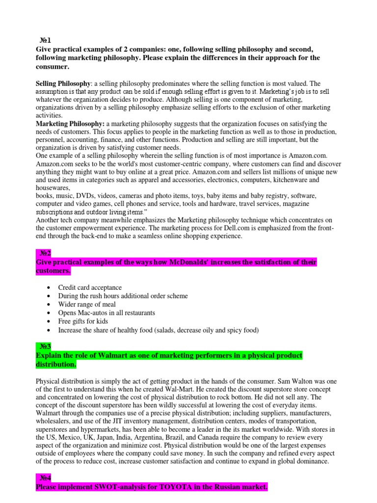 Selling Philosophy: A Selling Philosophy Predominates Where The Selling ...