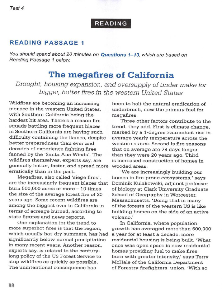 Reading Question Paper 2 | PDF