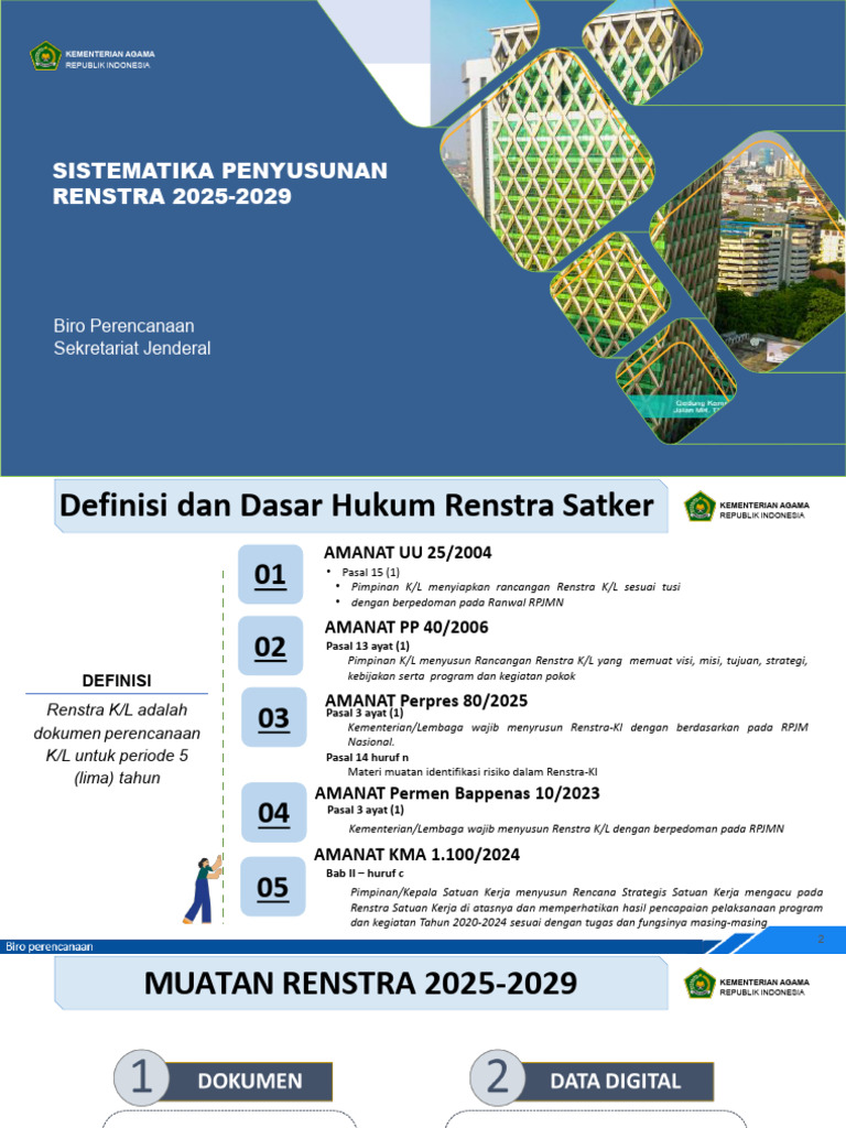 Materi Penyusunan Renstra 2025-2029 | PDF