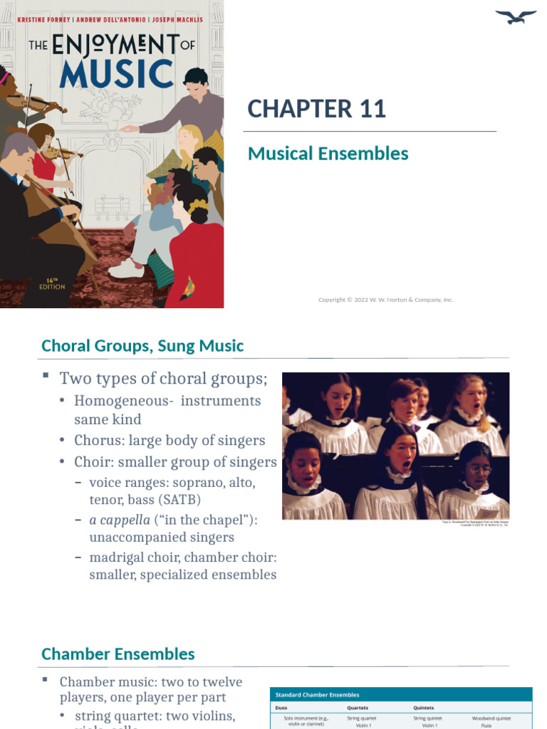Chapter 11 Musical Ensembles (No Notes) | PDF