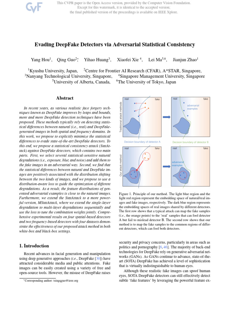 Hou_Evading_DeepFake_Detectors_via_Adversarial_Statistical_Consistency_CVPR_2023_paper | PDF ...
