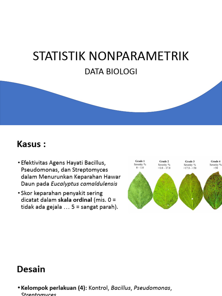 Analisis Statistik Nonparametrik Data Biologi | PDF