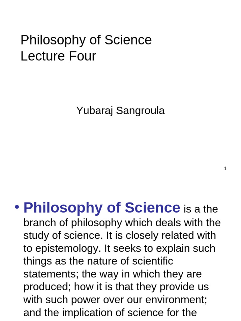 Philosophy of Science | PDF