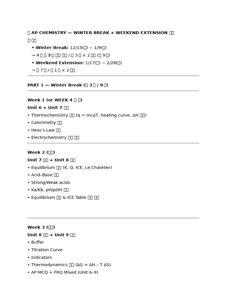 AP Chemistry Syllabus | PDF