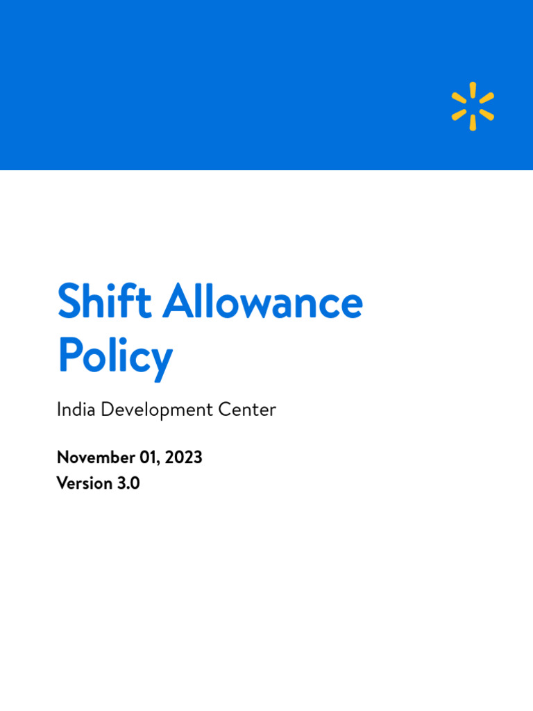 Shift Allowance Policy | PDF | Payroll | Government Finances