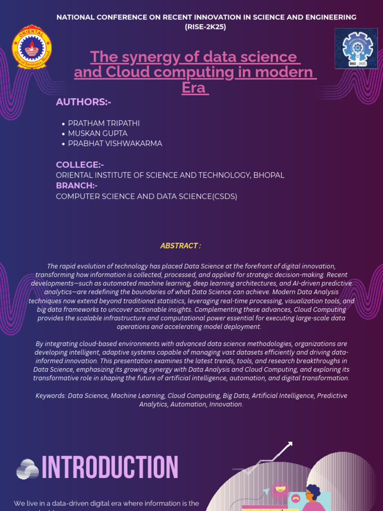 Purple Illustration Modern Data Analysis for Business Presentation ...