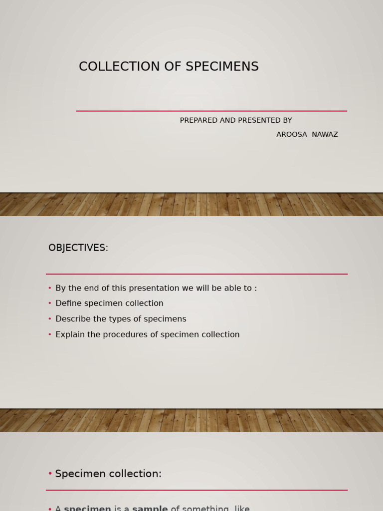Collection of The Specimen | PDF | Urine | Medical Specialties