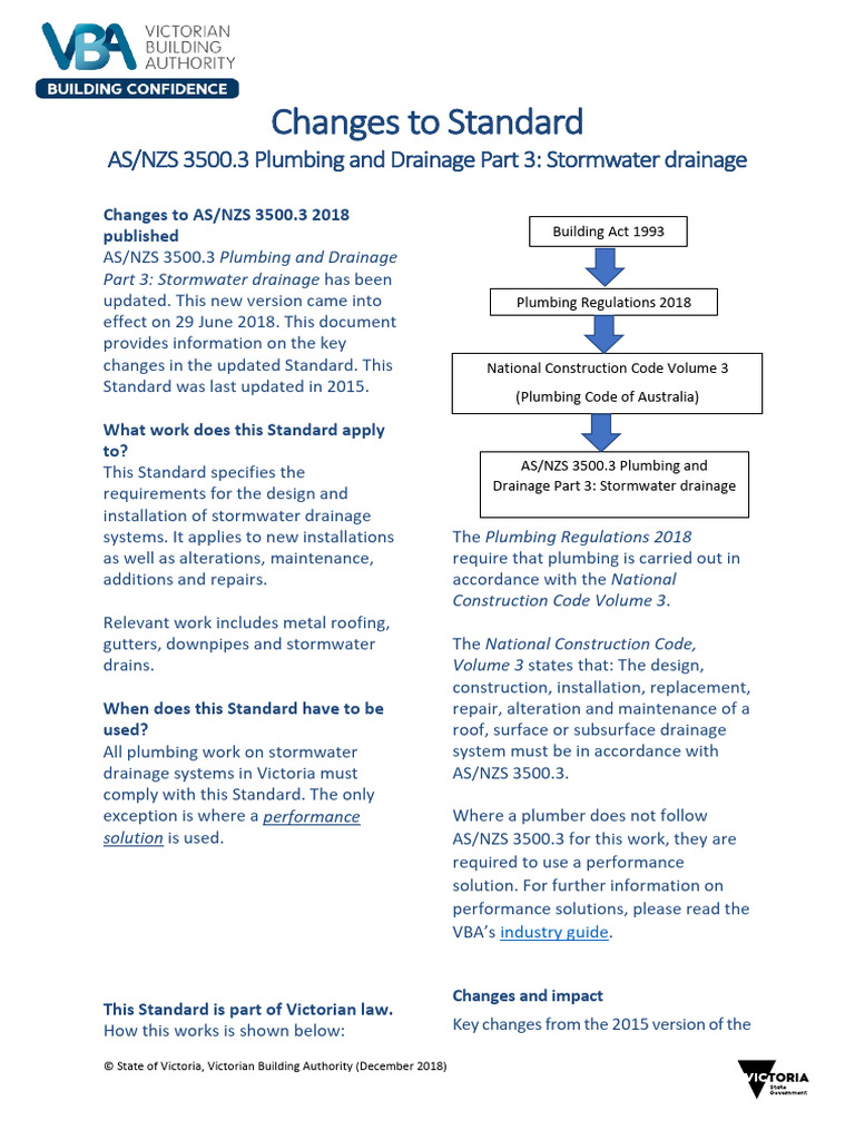 Updates to AS/NZS 3500.3 Stormwater Standard | PDF | Plumbing | Pipe ...