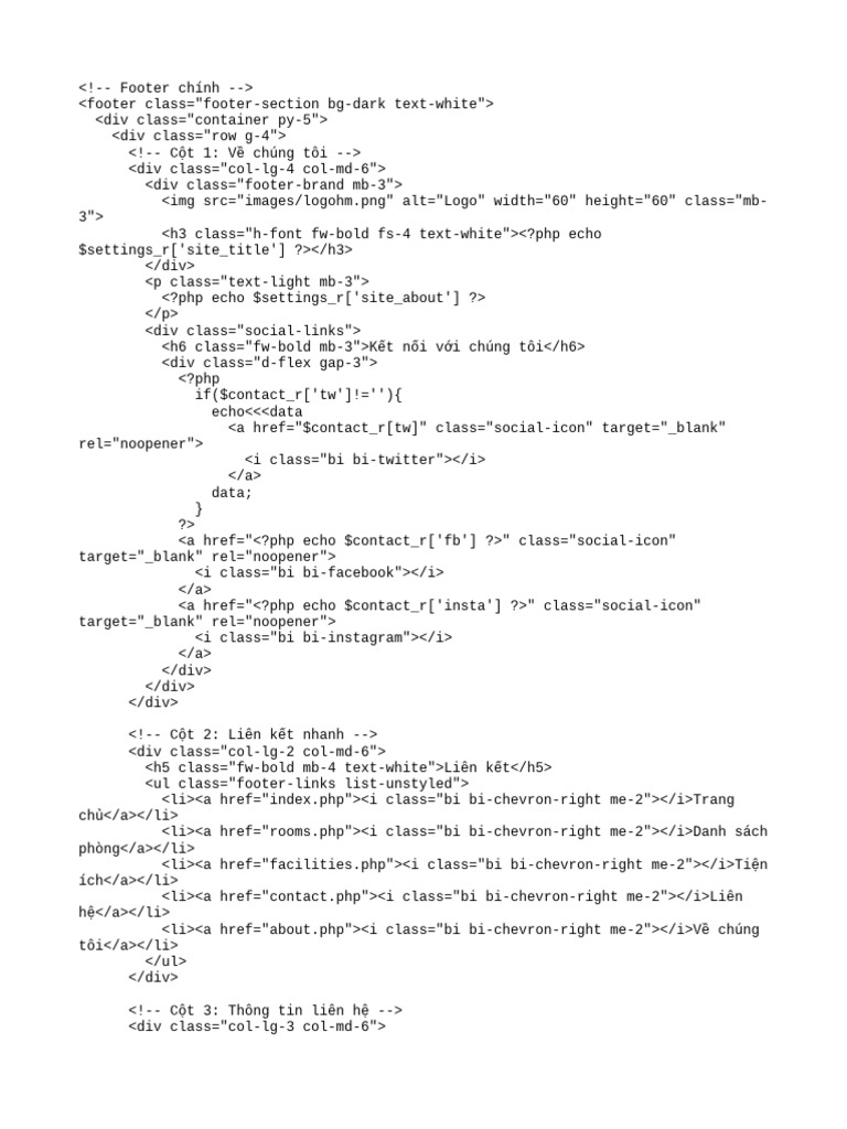 Footer | PDF