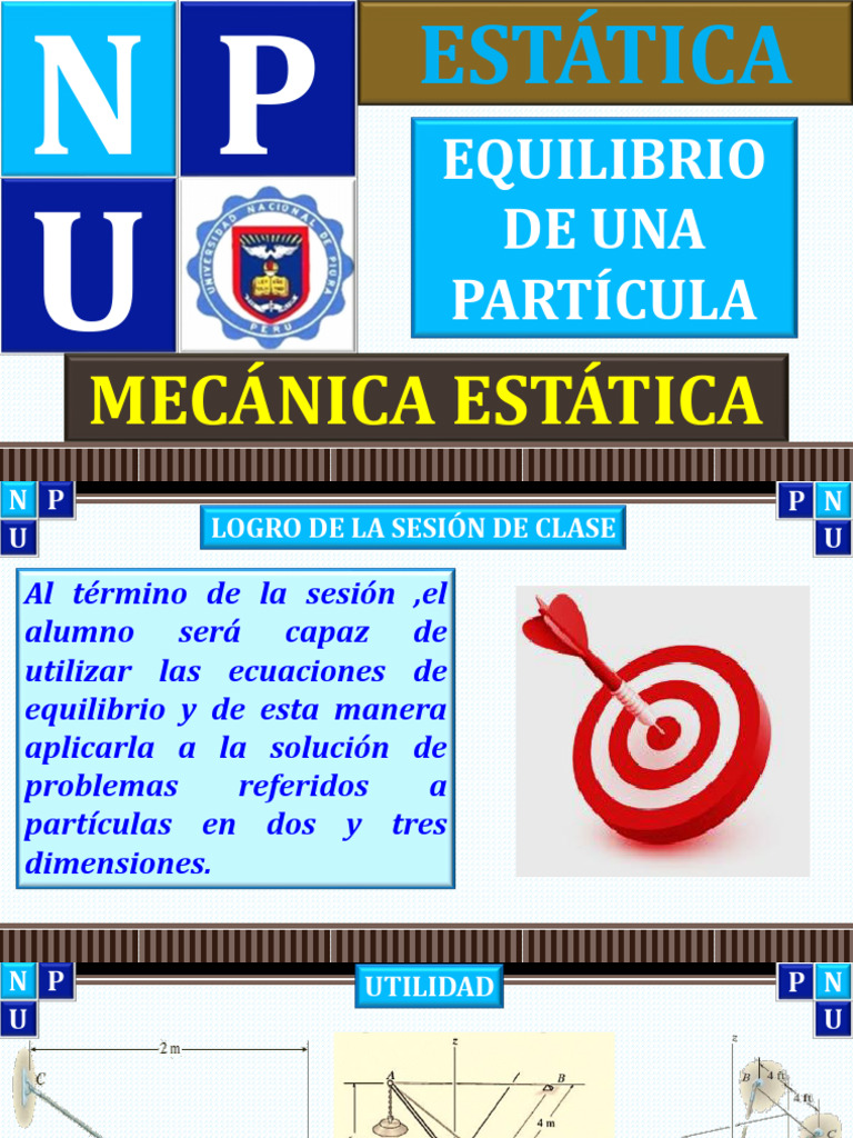 ESTÁTICA | PDF | Partícula | Las leyes del movimiento de Newton