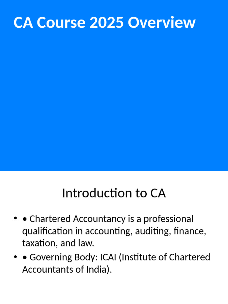 CA Course 2025 Final Accessible | PDF | Accounting | Taxes