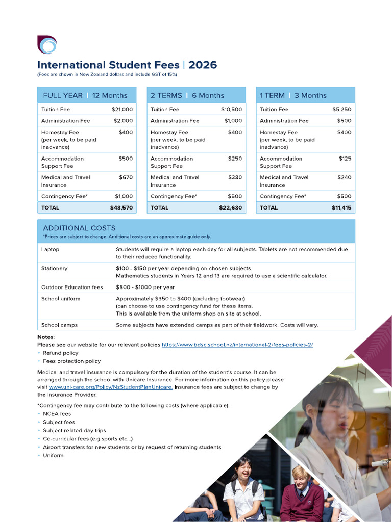 BDSC 2026 Fees | PDF