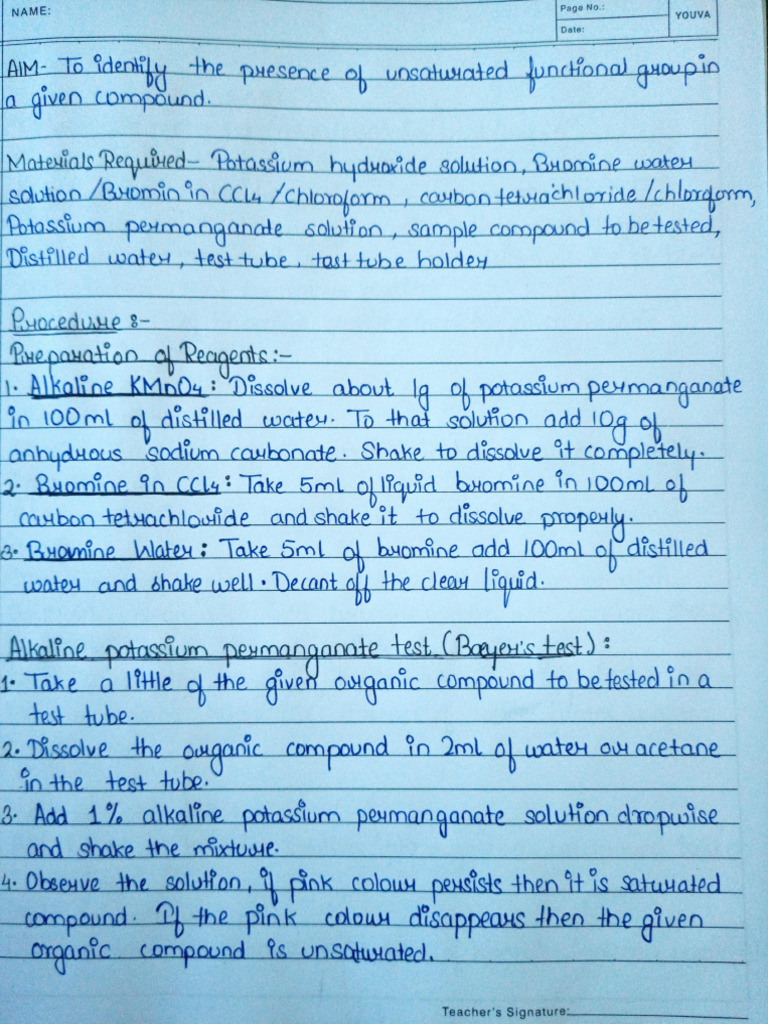 Functional Groups Test | PDF