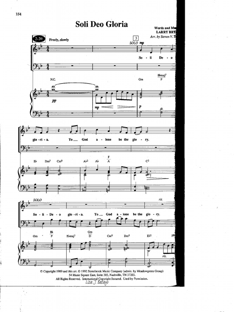 Soli Deo Gloria | PDF