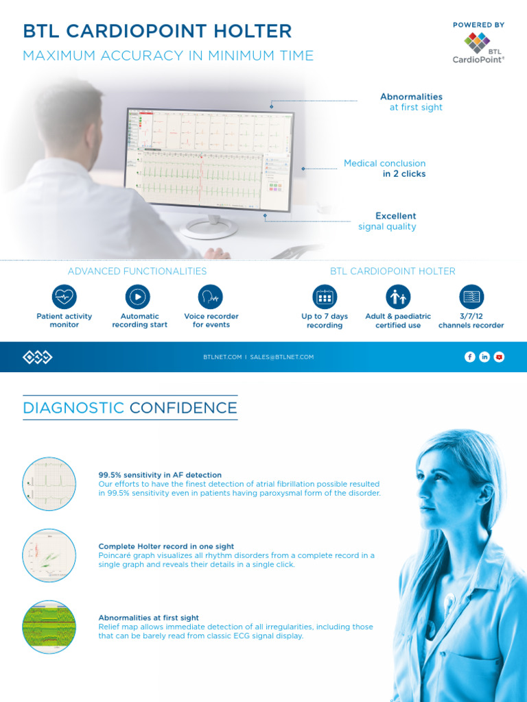 BTL CardioPoint Holter Monitor Features | PDF