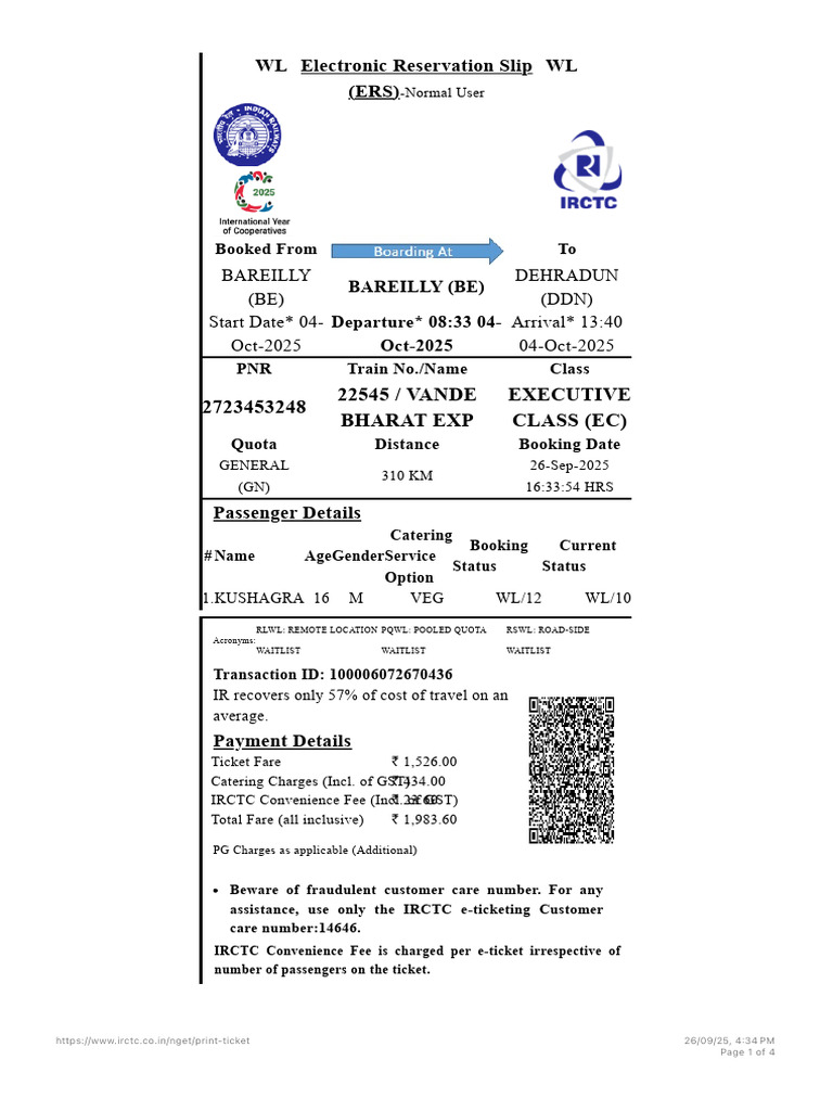 IRCTC Next Generation Eticketing System 3 | PDF | Identity Document