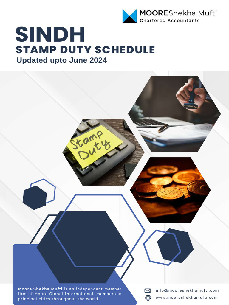 Sindh Stamp Duty Schedule 2024 | PDF | Mortgage Law | Debenture