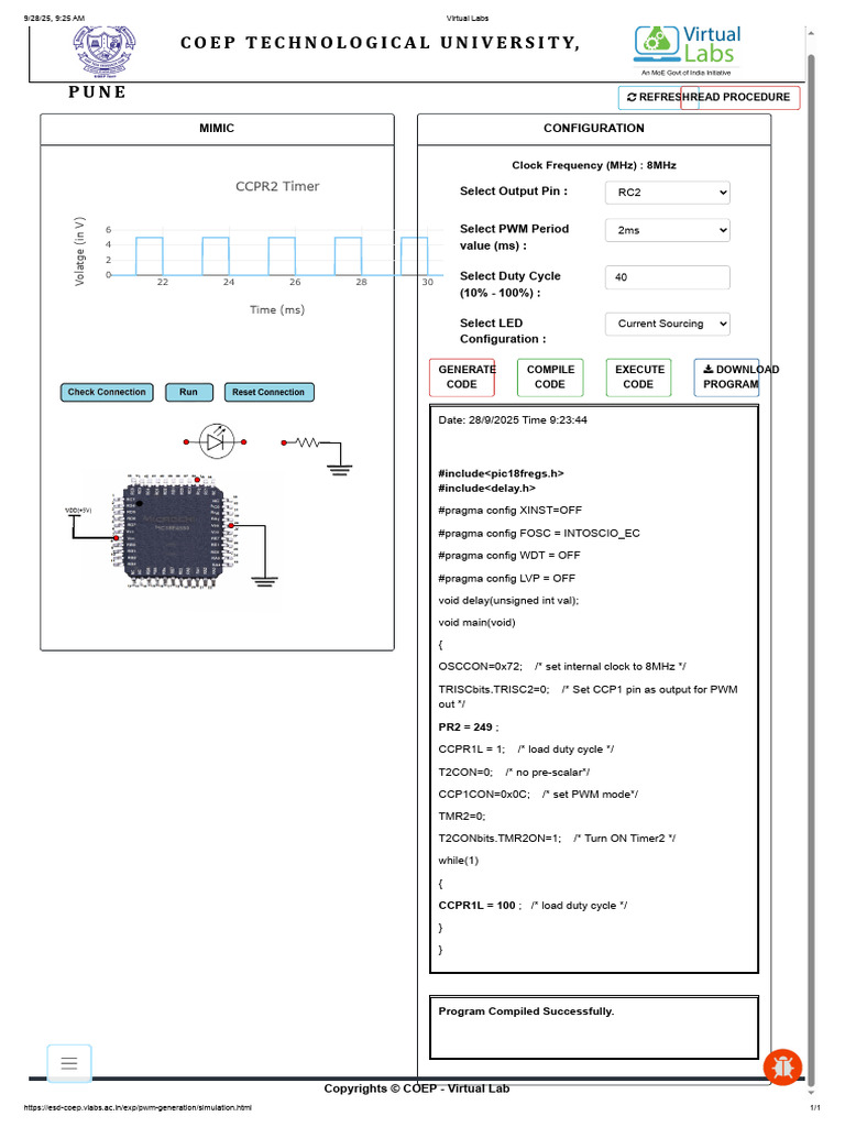 Control LED Brightness with PWM on PIC18 | PDF | Computing | Computer ...