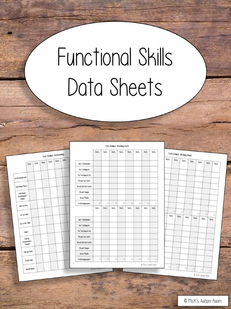 FunctionalSkillsDataSheetsFreebie-1 | PDF | Toothbrush | Hand Washing
