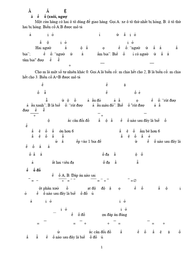 Đề Cương Xstk (Mas707) 25-26 | PDF