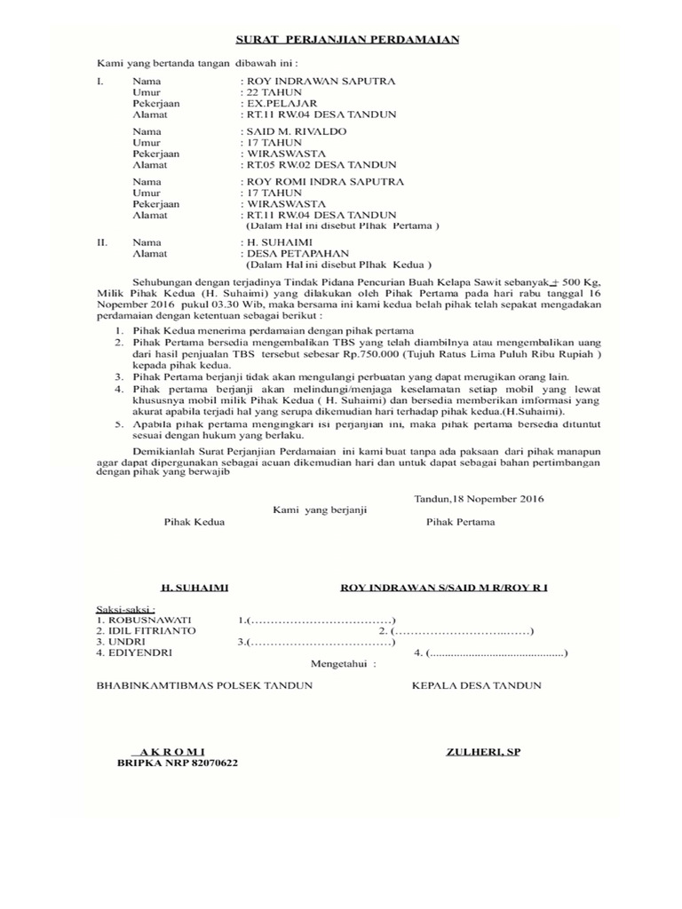 Contoh Surat | PDF