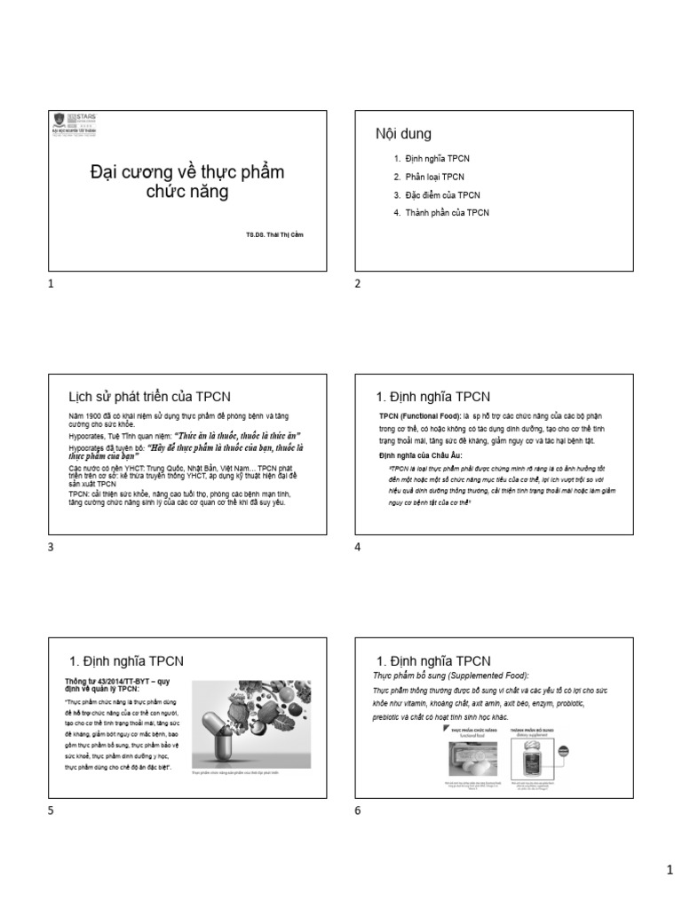 Đại Cương TPCN 15.09.25 | PDF