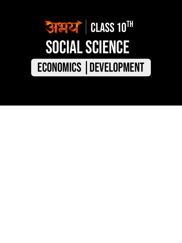 Economics Development 2025 Abhay | PDF | Economics | Income