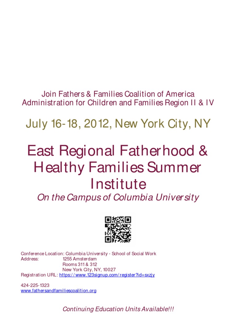 East Regional Fatherhood Conference | PDF | Social Work | Expert
