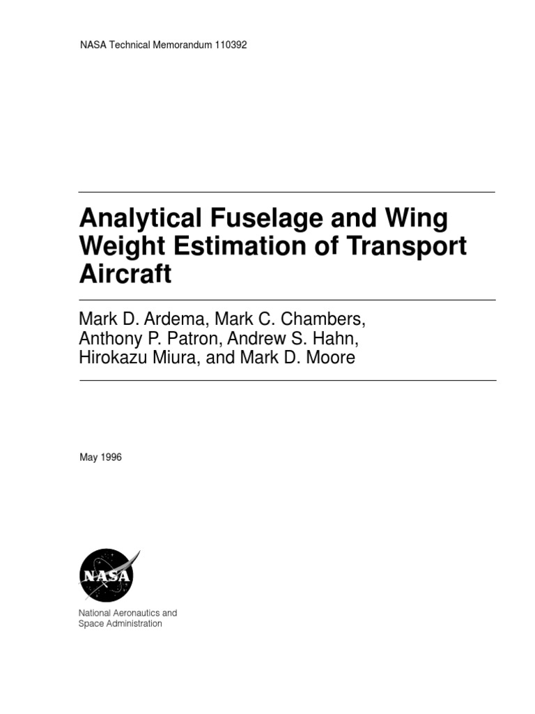 Analytic Wing and Fuselage | PDF | Bending | Buckling