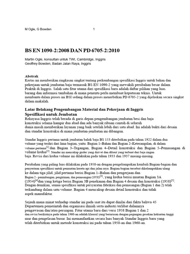 BS en 1090-2 - 2008 Dan PD 6705-2 - 2010 | PDF