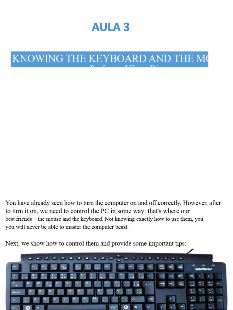 Mastering Keyboard and Mouse Basics | PDF | Computer Keyboard ...