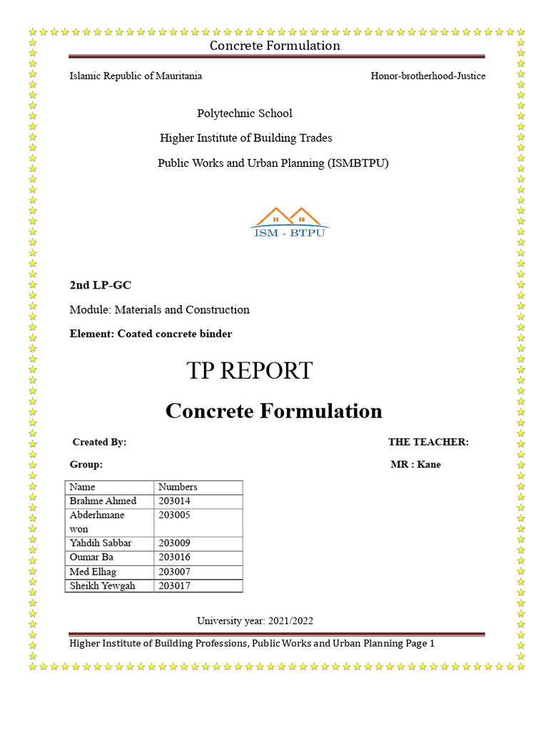 Report On The Concrete Crushing Test 203014 | PDF | Concrete | Materials