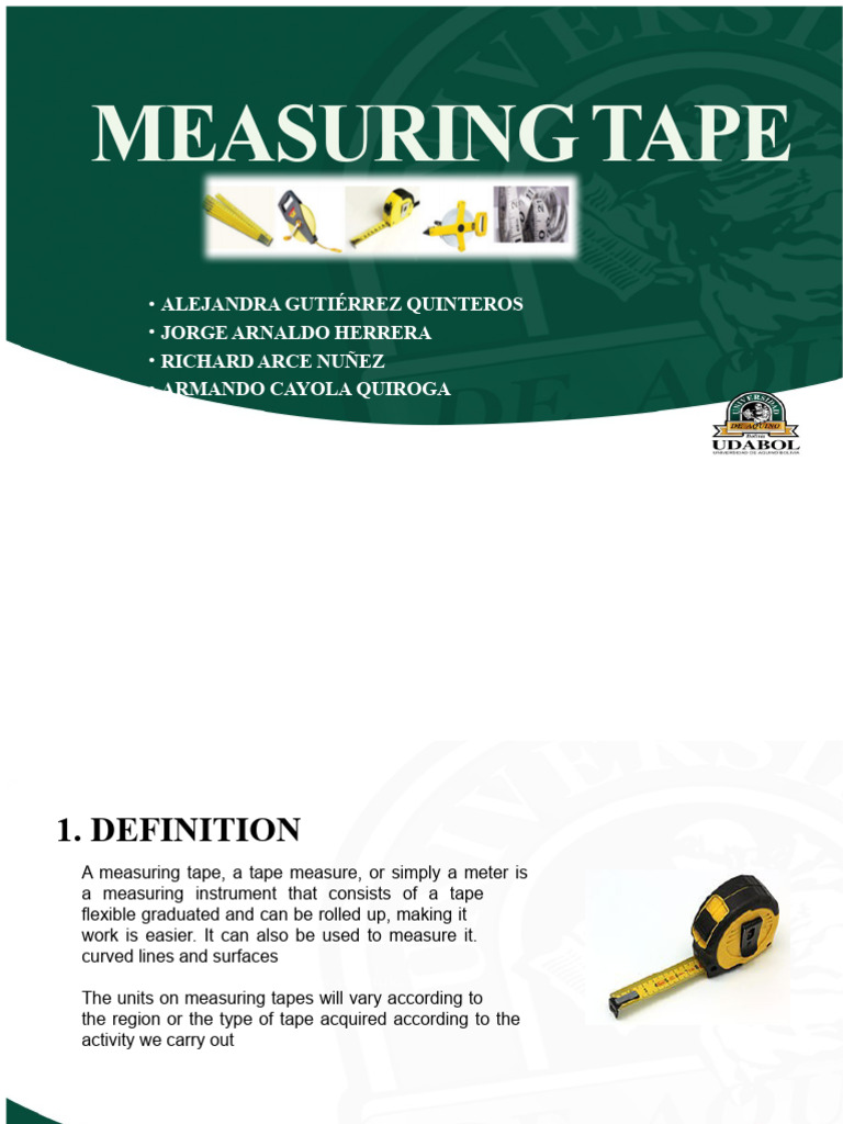 Tape Measure | PDF | Equipment