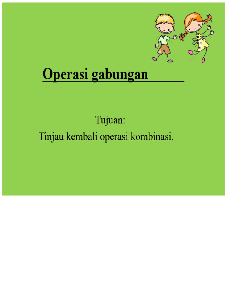 Operasi Kombinasi | PDF