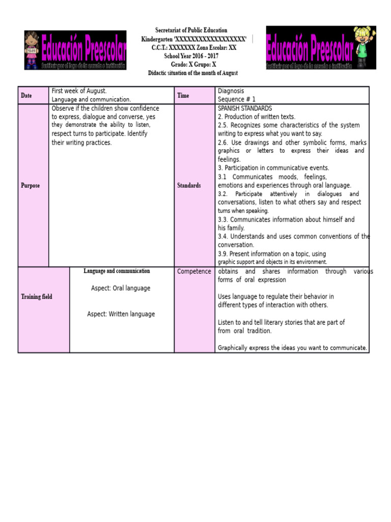 Kindergarten Language Development Plan | PDF | Knowledge | Science