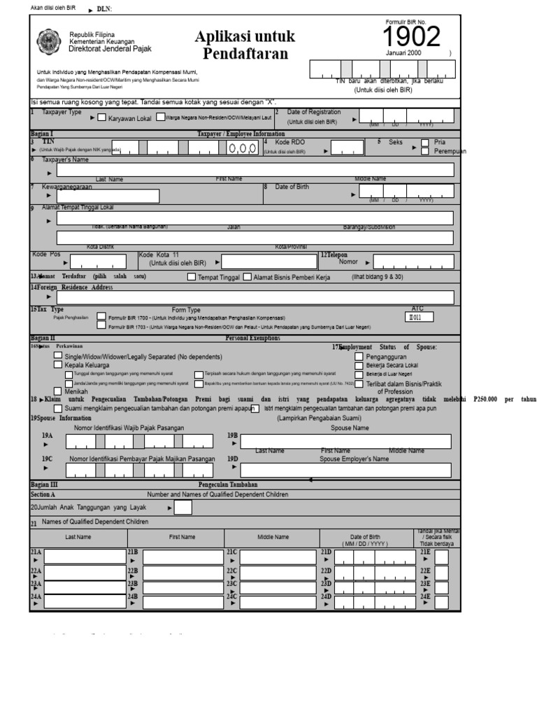 Formulir 1902 | PDF