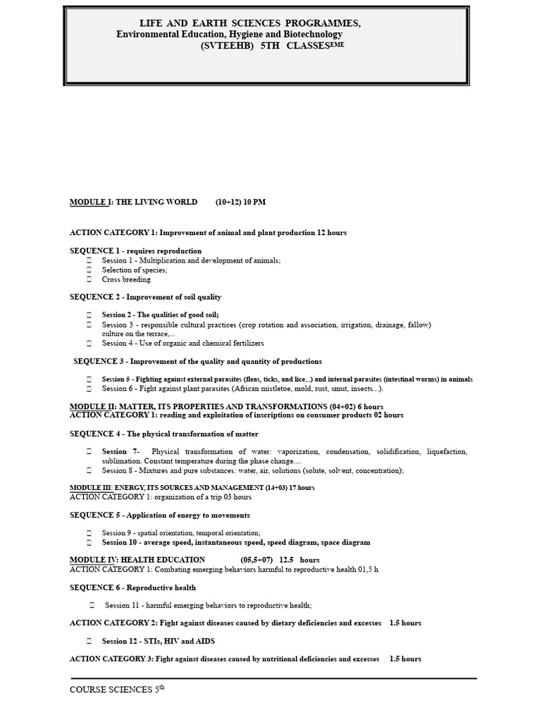5th Grade Life and Earth Sciences Guide | PDF | Mixture | Foods