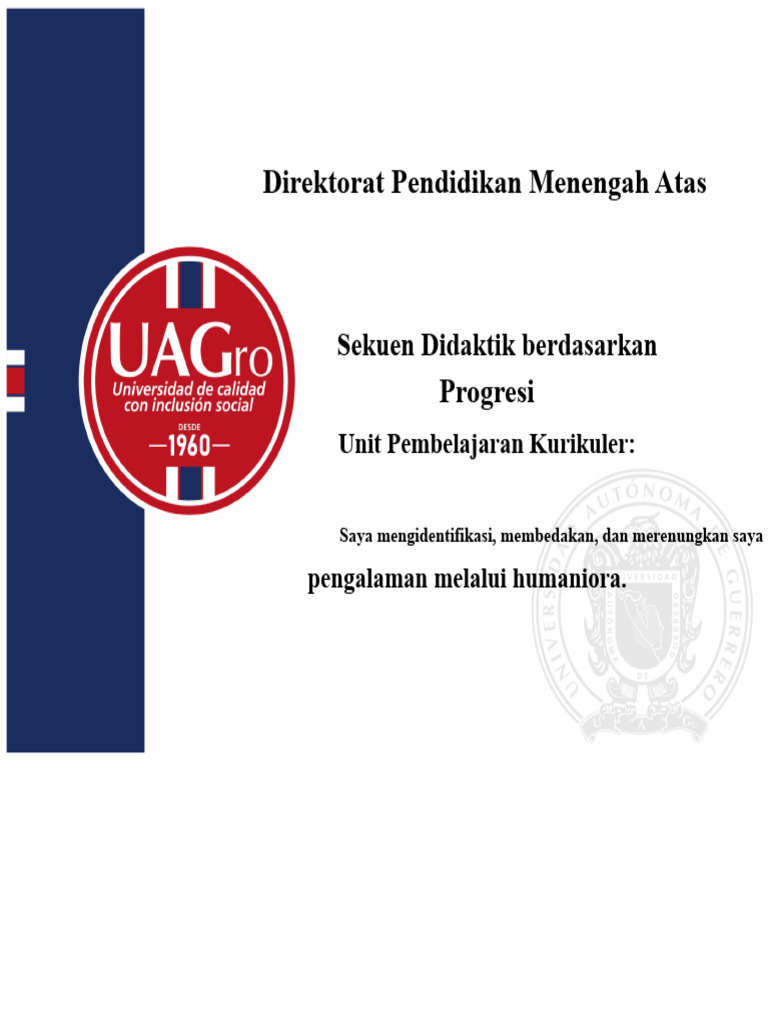 Progresi Pembelajaran Humaniora di SMA | PDF