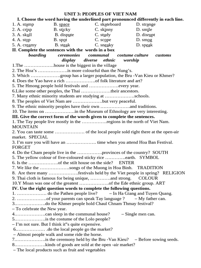 3. Đề U3 (sachmem) | PDF | Vietnamese People | Vietnam