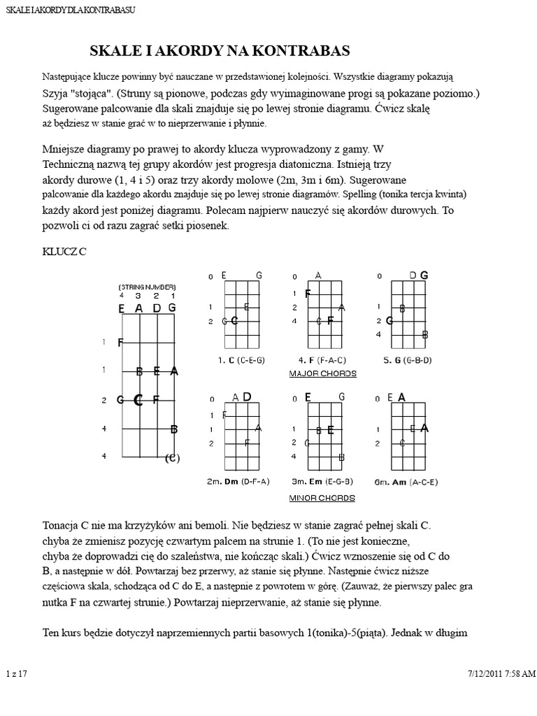Skale I Akordy Basowe | PDF