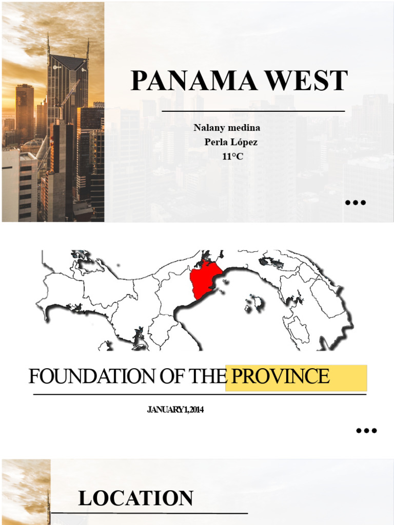 Overview of Panama West Province | PDF