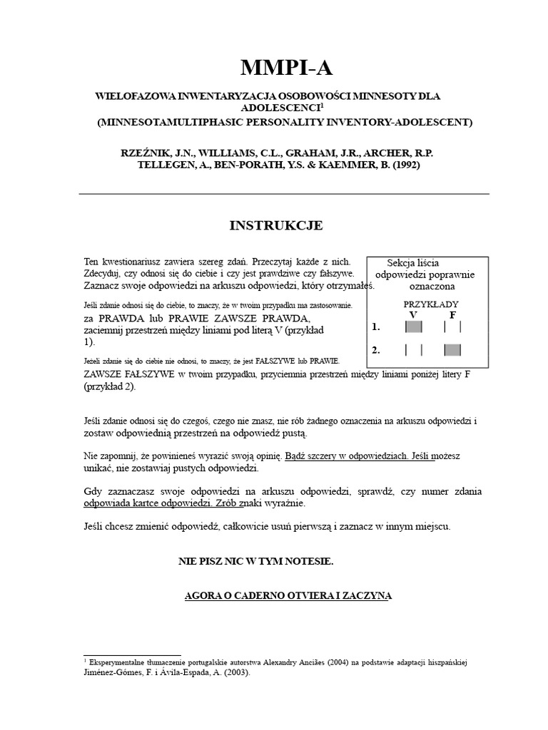 Mmpi A | PDF