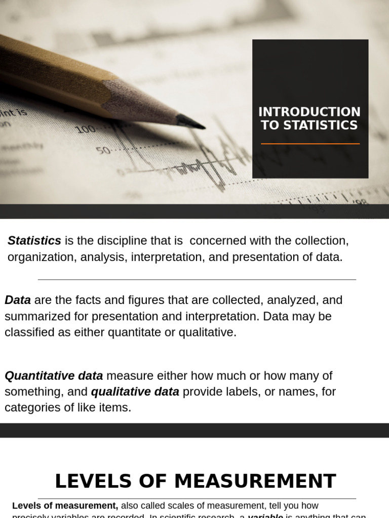 Introduction To Statistics | PDF | Statistics | Sampling (Statistics)