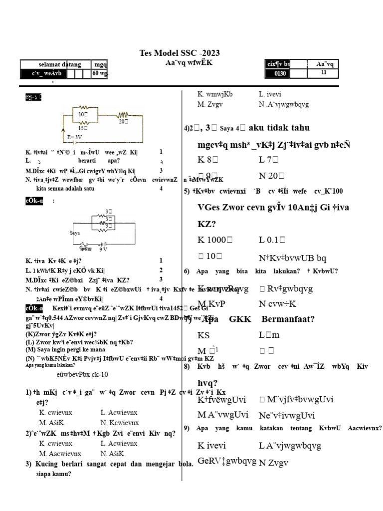 Tes Model SSC 2023: Panduan Lengkap | PDF