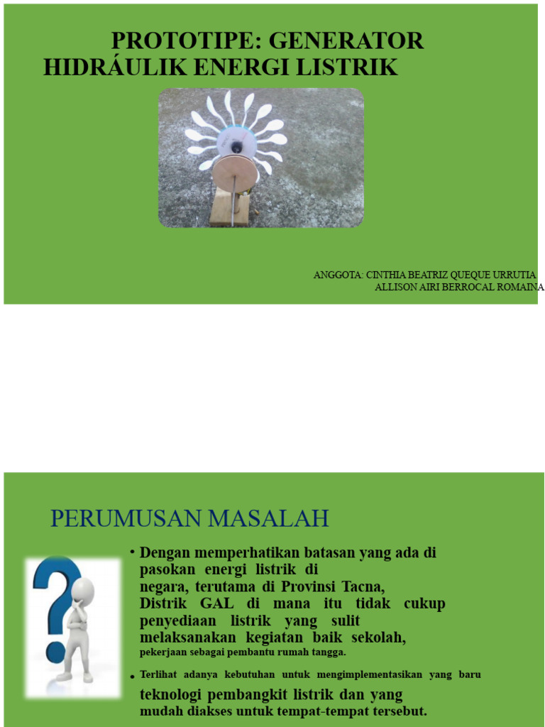 Generator Hidrolik untuk Energi Listrik | PDF