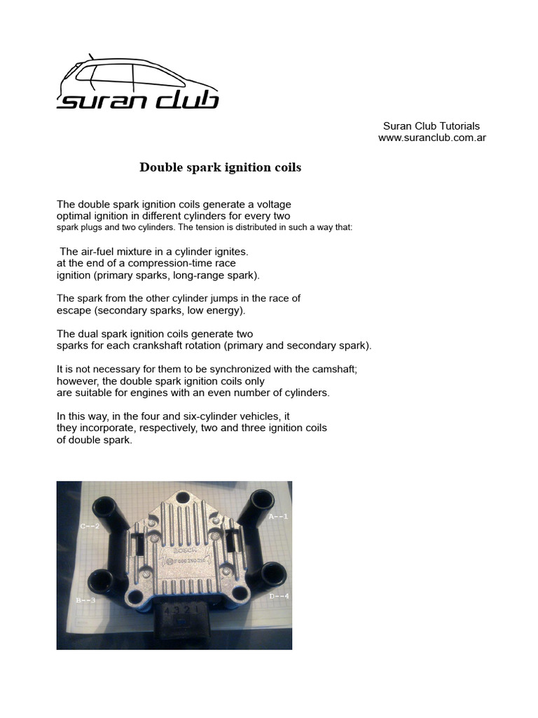 Double Spark Ignition Coil Guide | PDF | Ignition System | Propulsion
